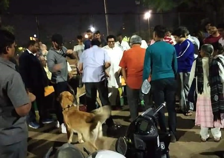 PHOTO : आवडत्या श्वानांसह राज ठाकरे शिवाजी पार्कवर, लहानग्यांसोबतही वेळ ...